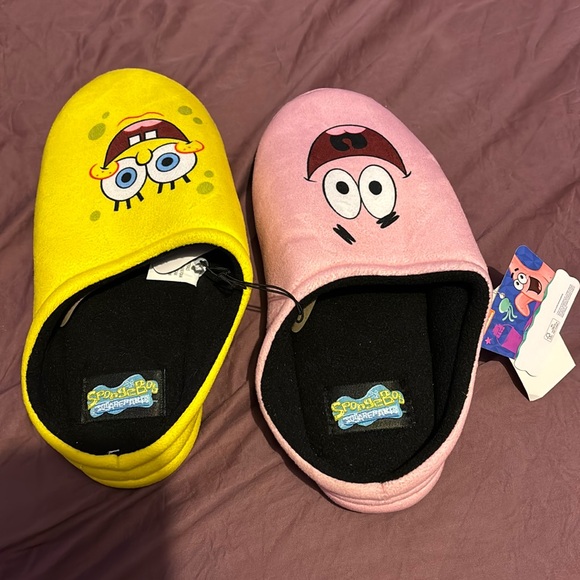 SpongeBob Squarepants | Shoes | Spongebob And Patrick Slippers | Poshmark